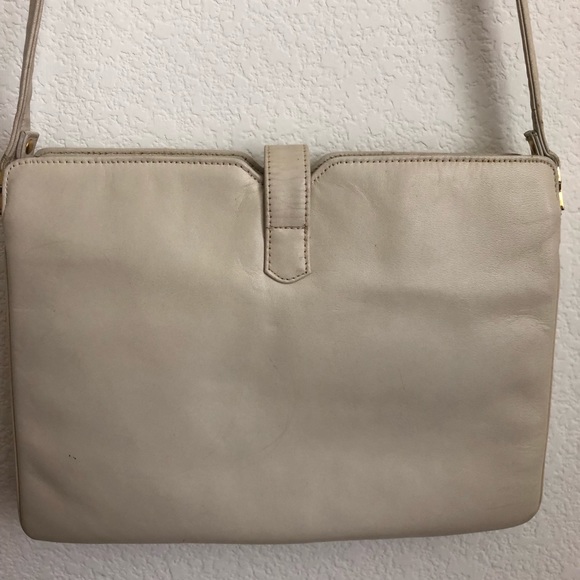 Susan Gail | Bags | Vintage Susan Gail Cream Genuine Leather Bag | Poshmark